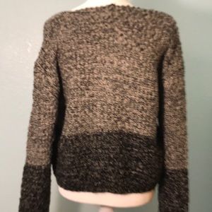 Sugarlips | Sweaters | Sugarlips Black Ombre Offset Zipper Sweater ...